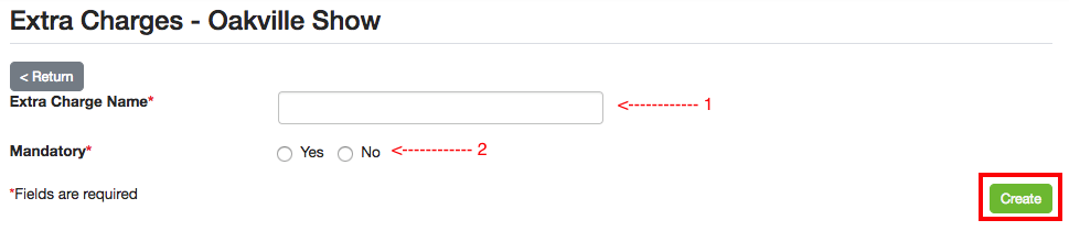 Managing Extra Charges – Global Entries Online