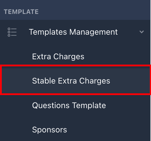 How to Setup Stable Extra Charge Template? – Global Entries Online